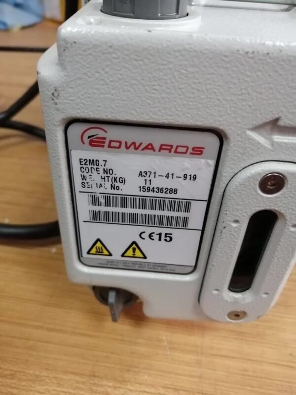 Edwards 0.7 E2M0.7 Rotary Vane Dual Stage Mechanical Vacuum Pump, 230 ...